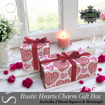 Second Life Marketplace - Swank & Co. Rustic Hearts Charm Gift Box